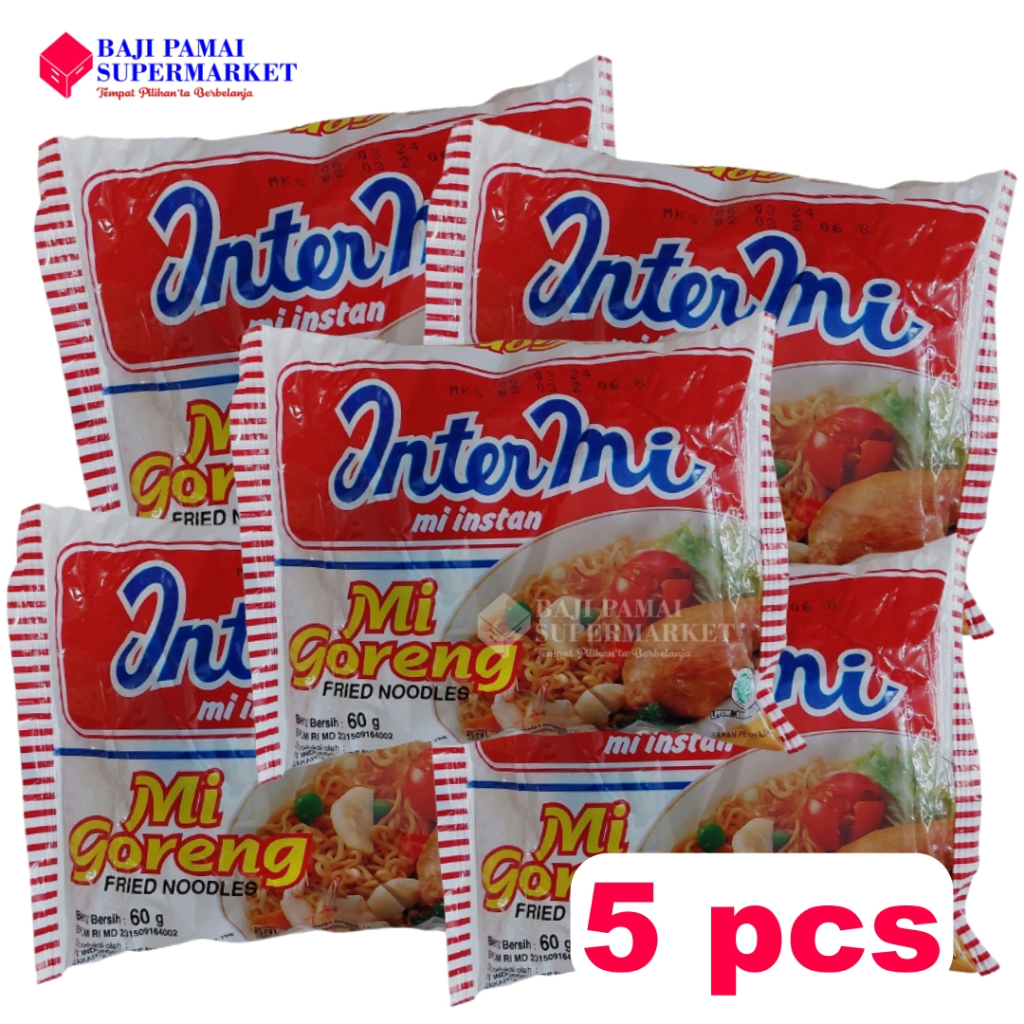 Jual PAKET 5 Pcs InterMi Mie Instan Mie Goreng | Shopee Indonesia