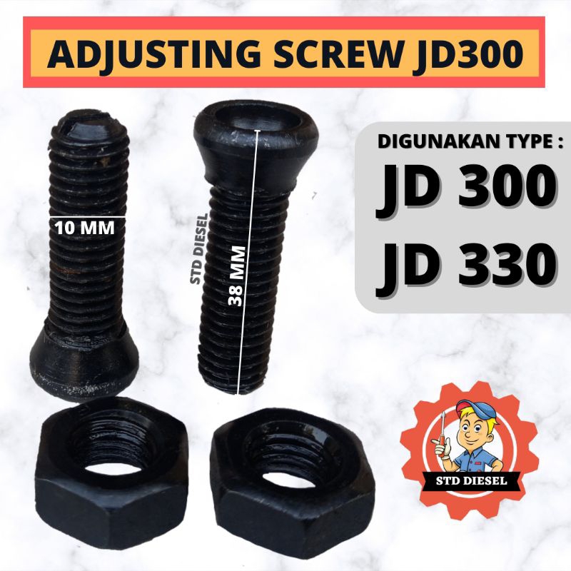 Jual ADJUSTING SCREW BAUT R ROCKER ARM JD300 JD330 UNTUK MESIN JIANG ...