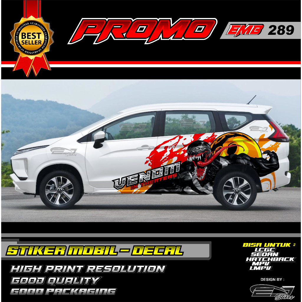 Jual EMB 289-VARIASI STIKER DECAL SEMUA JENIS MOBIL-DECAL STIKER CALYA ...