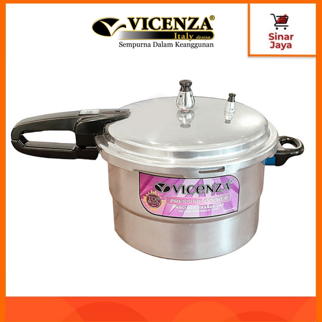 Jual VICENZA V-324 Presto 8 Liter 24 cm (Pressure Cooker Bertekanan Uap) | Shopee Indonesia