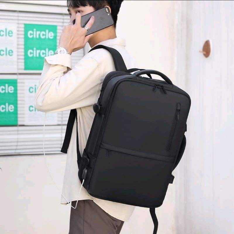 Jual TAURUS 1904 Tas Ransel Laptop Travel Premium Anti Air USB Port ...