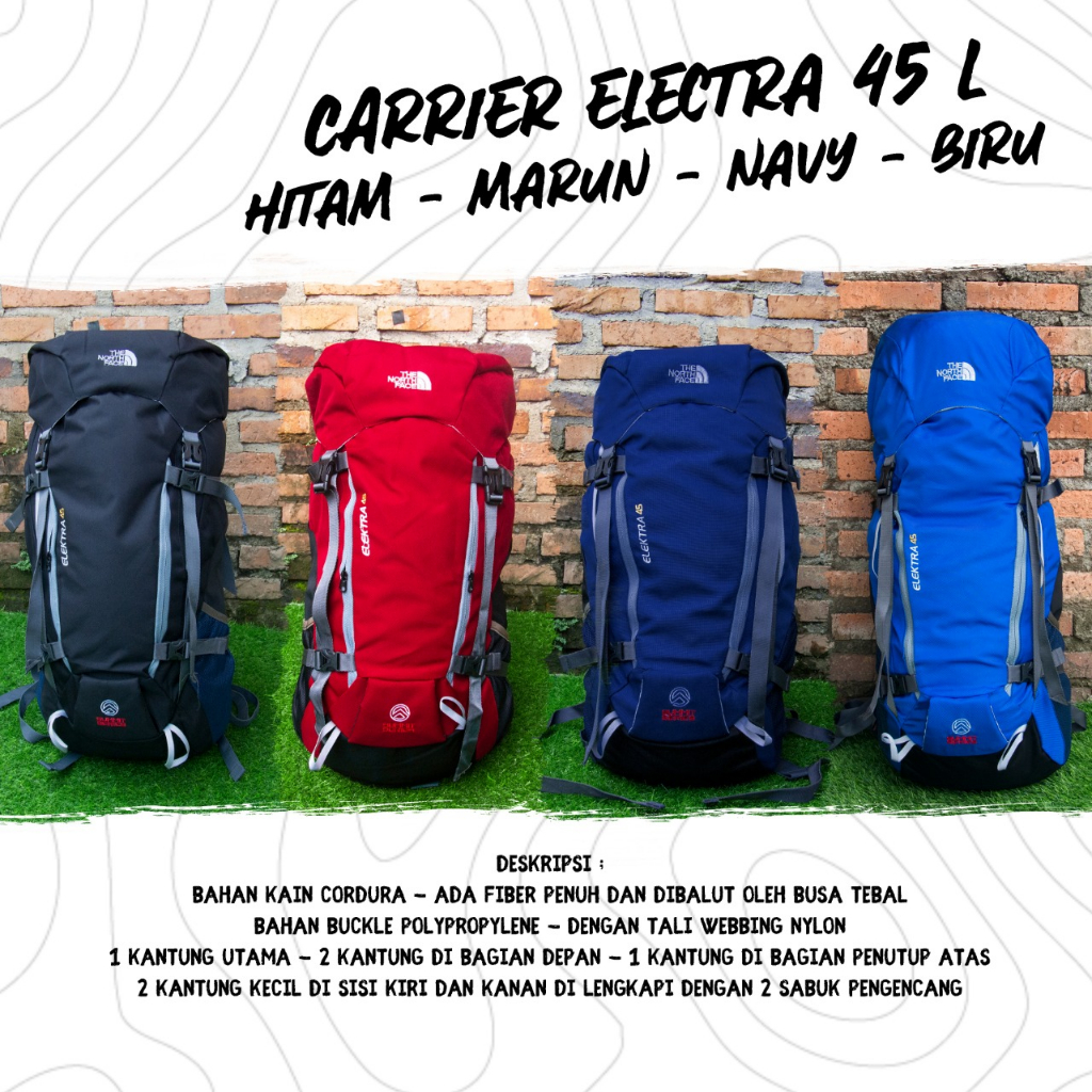 Jual Tas Gunung Ransel Carrier 45 LITER 55 LITER 60 LITER Hiking Outdoor LOKAL | Shopee Indonesia