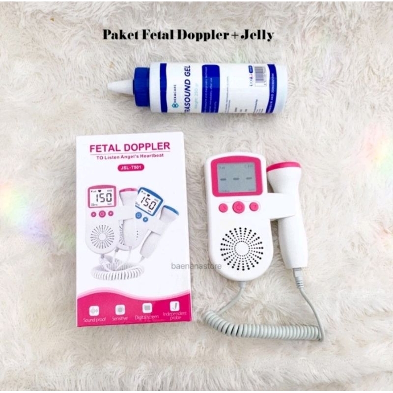 Jual fetal doppler atau alat pengecek detak jantung janin+Gel doppler ...