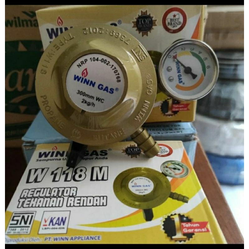 Jual Regulator Winn Gass + Meter Body Besar Tekanan Rendah W118M ...