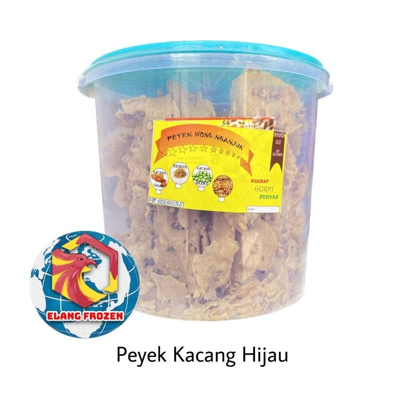 Jual Peyek Kacang Hijau Ukuran Toples 5 liter | Shopee Indonesia