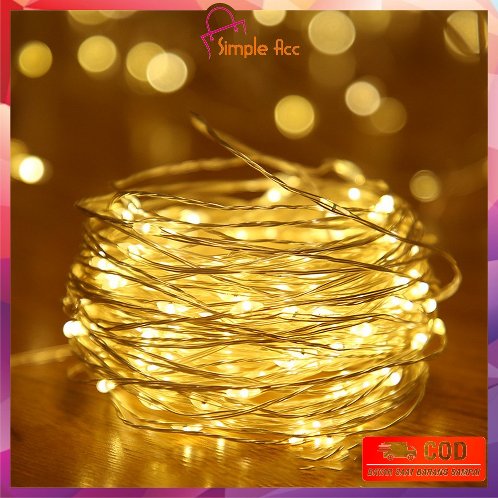 Jual DO-C941 Lampu Kawat Led Uk 2 Meter Dekorasi Bucket Balon Serbaguna ...
