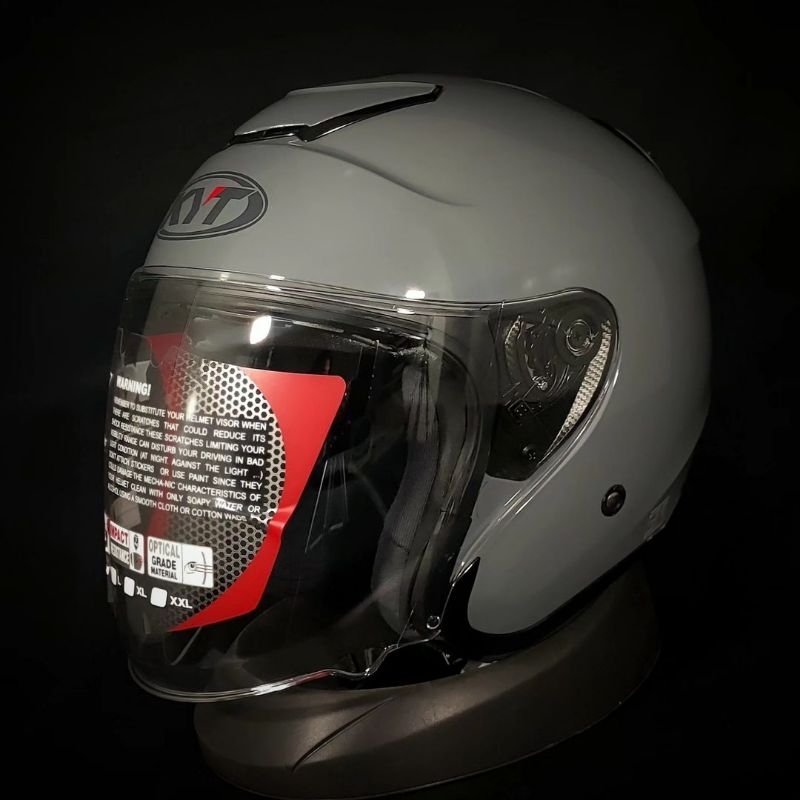 Jual HELM KYT KYOTO R GREY GLOSS ORIGINAL HELM KYT KYOTO GORILA GREY ...