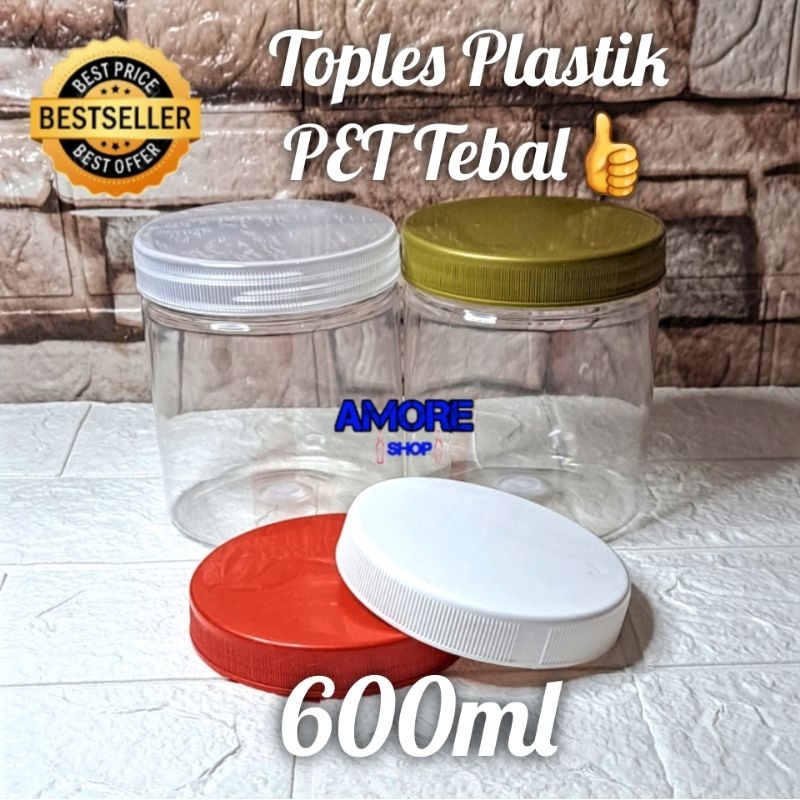 Jual Toples Tabung 500ml-600ml TEBAL Jar Cylinder Snack Kue Kering Sagu Keju Nastar | Shopee ...
