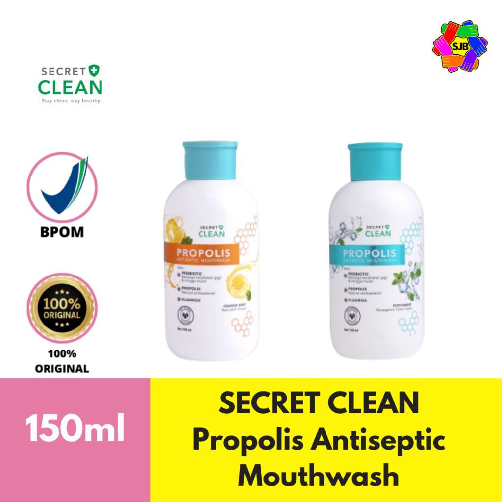 Jual Secret Clean Propolis Antiseptic Mouthwash 150ml | Shopee Indonesia