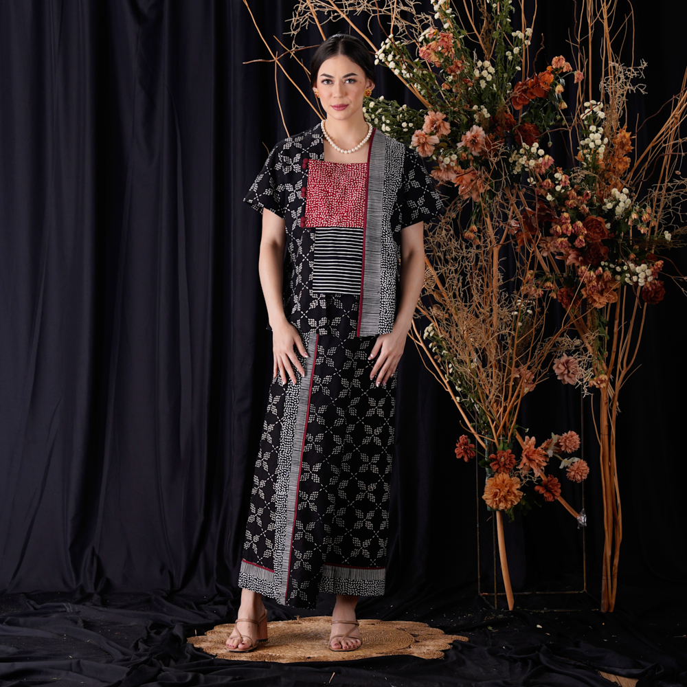 Jual NONA RARA - Tanaka Sashiko Cemani T2382, Baju Batik Kasual Modern ...