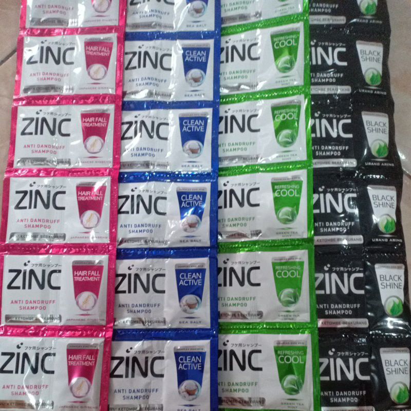 Jual Shampo Zinc Renceng isi 12 sachet (24 pcs ) | Shopee Indonesia