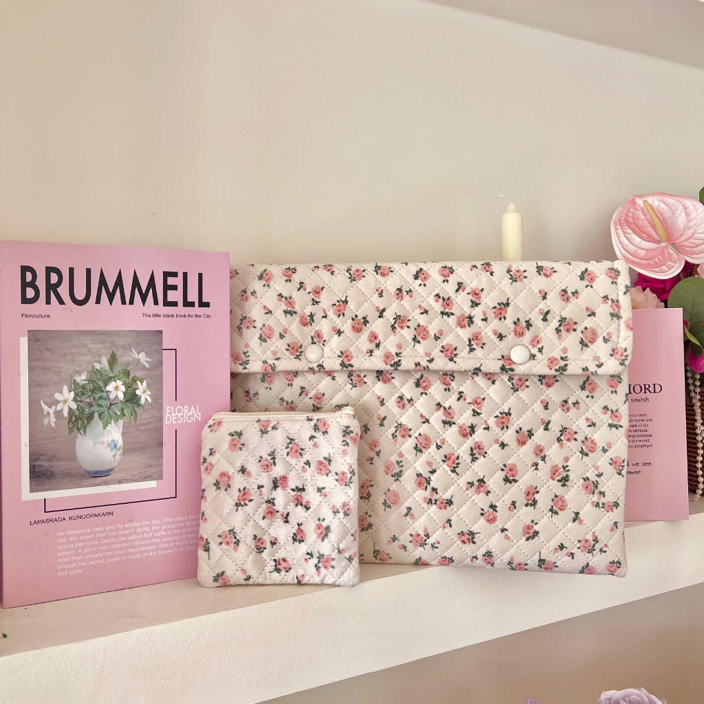 Jual Tas Laptop Desain Asli Gaya Korea Motif Bunga Lengan Laptop Tahan ...