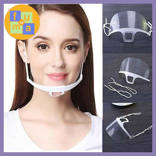 Jual Masker Transparan ISI 10PCS Plastik Penutup Mulut Restoran MUA ...