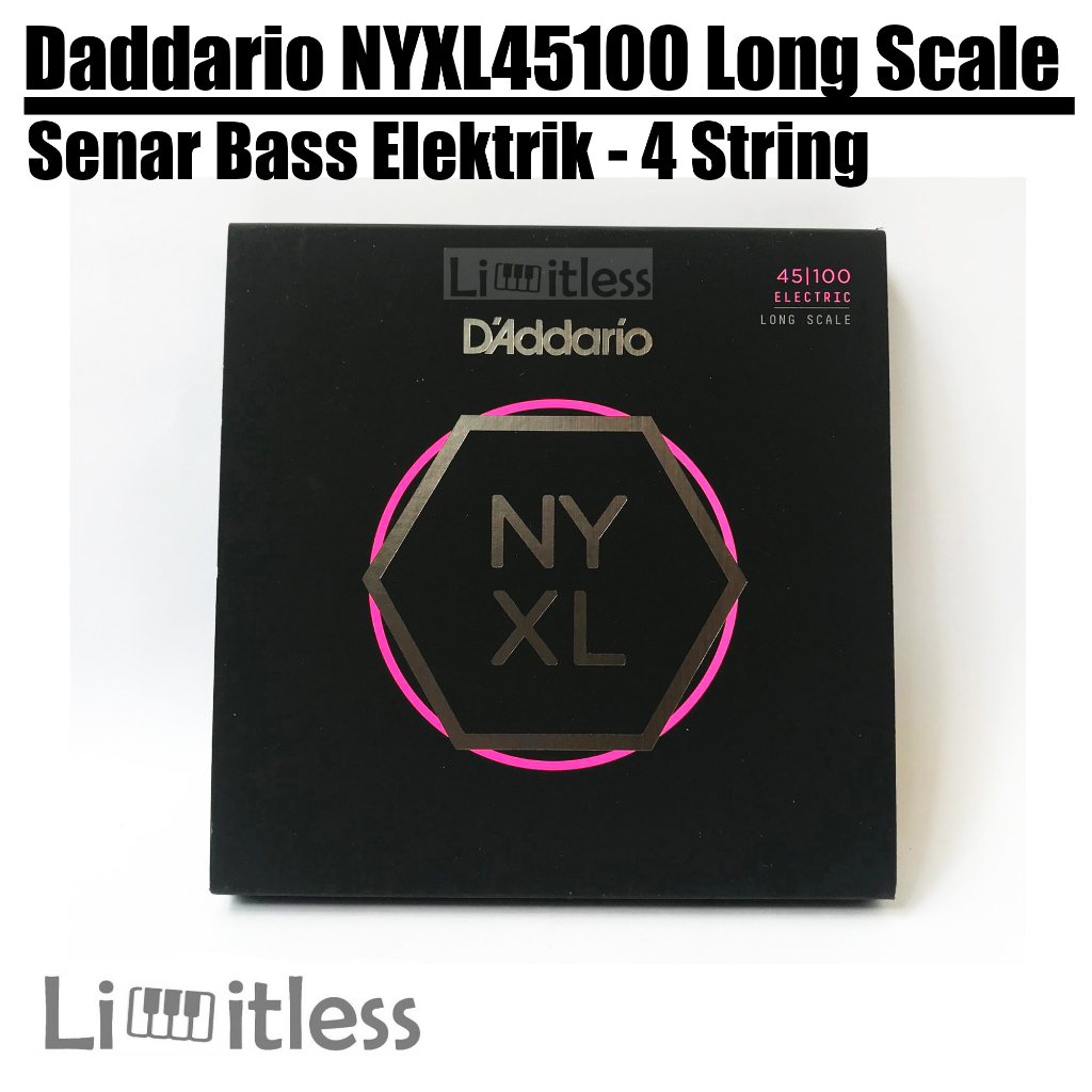 Jual Senar Daddario NYXL45100 Senar Bass 4 Senar / Strings 45 - 100 ...