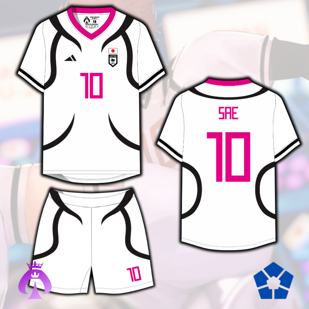 Jual KQ Jersey futsal bola Blue Lock Tim U20 Warna Putih Fullprint ...