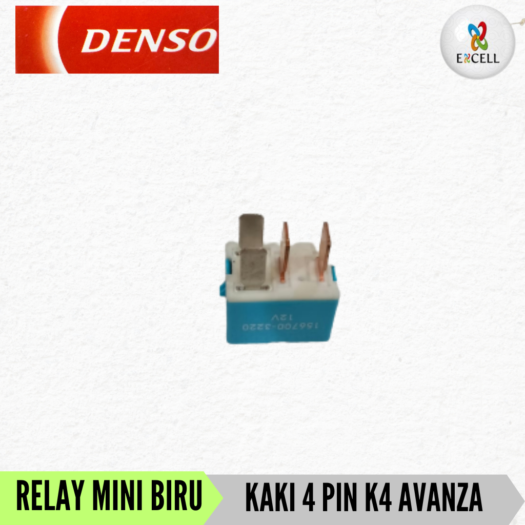 Jual Relay mini biru kecil denso kaki 4 pin k4 avanza pajero xenia dll ...