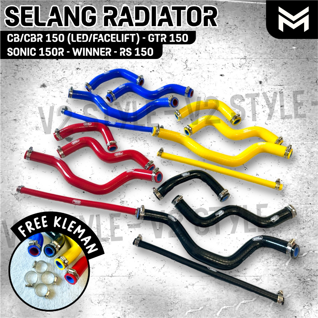 Jual SELANG RADIATOR ORI SET 4 pcs SONIC GTR CB CBR WINNER RS 150 ...