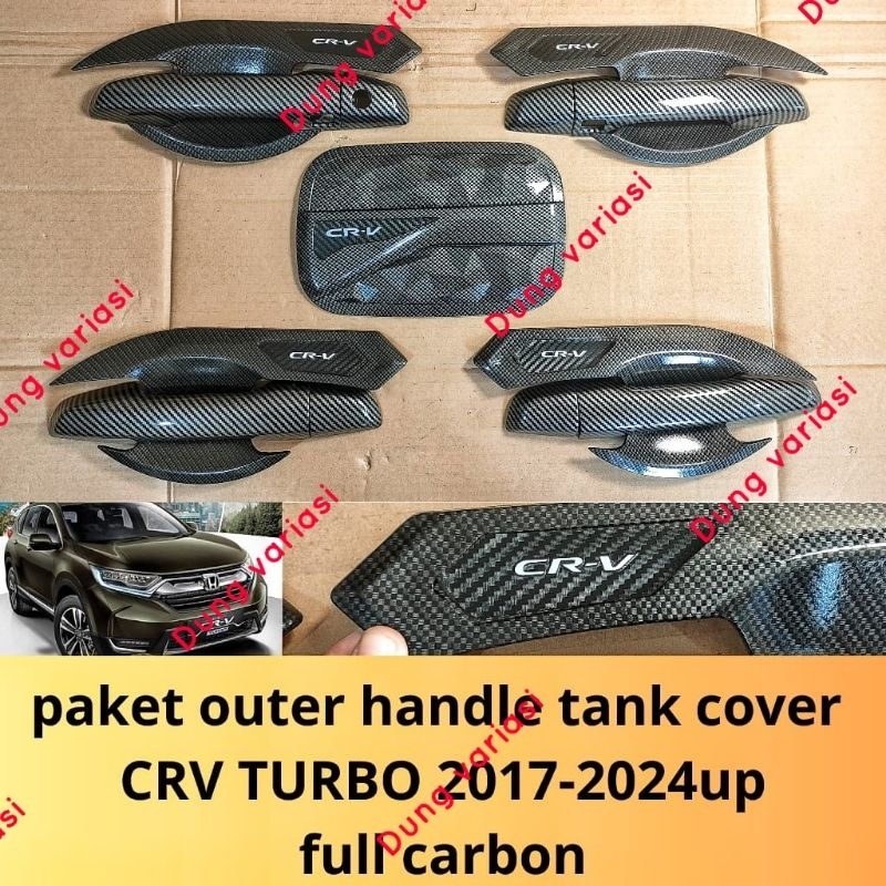 Jual paket outer handle tank cover CRV turbo full carbon 2017,2020,2024 ...
