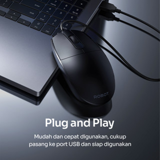 Jual ROBOT M102 Mouse Wired Business Office 1200DPI Mouse Kabel USB For ...