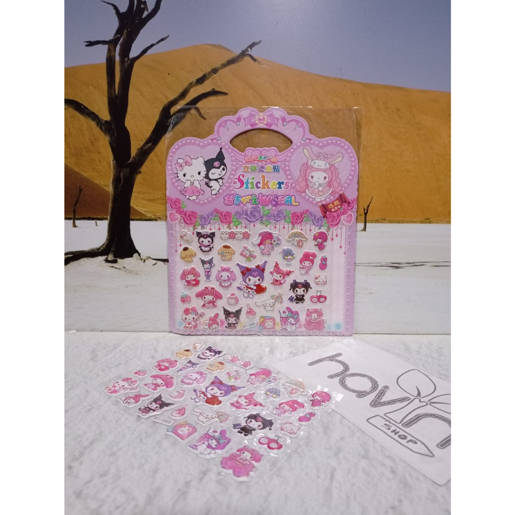 Jual STICKER KARAKTER KOTAK JUMBO BESAR GAMBAR ANAK LUCU STIKER SANRIO KUROMI CINNAMOROLL ...