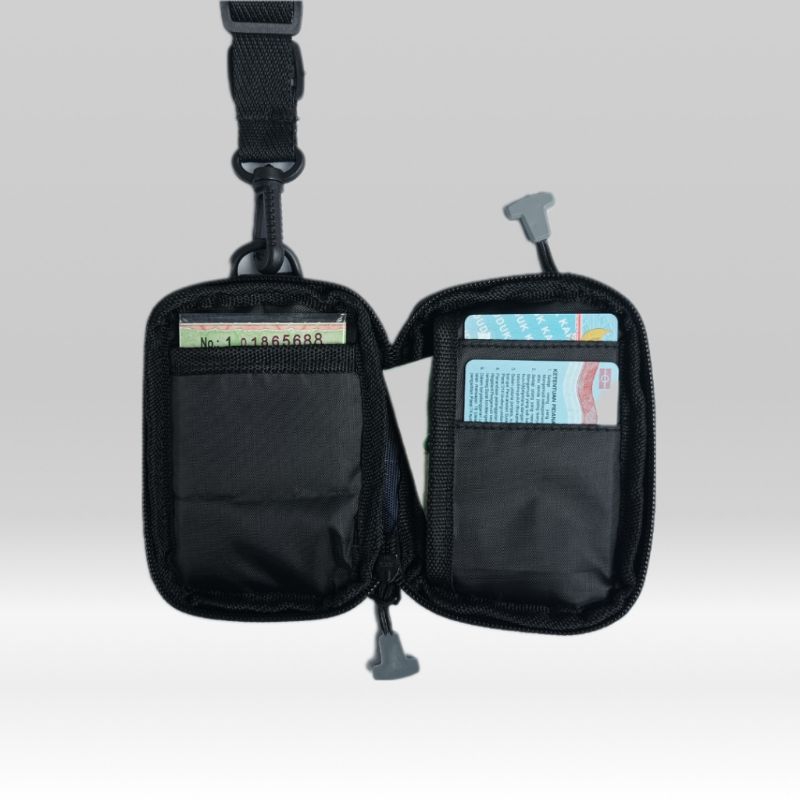 Jual Hanging Wallet Pouch Dompet Card Pocket Pria Wanita Jija | Shopee ...