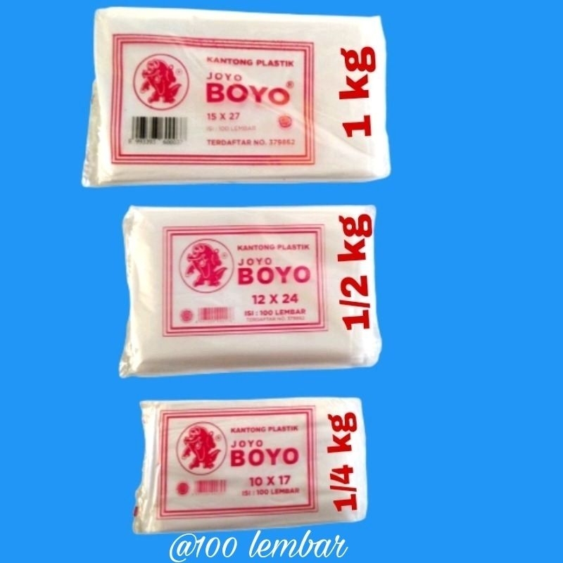 Jual Plastik Buram HD Joyo Boyo 1kg 1/2 kg 1/4 kg @100lembar | Shopee Indonesia