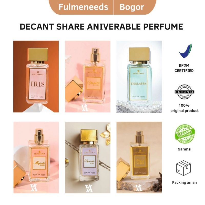 Jual [Decant Share] Aniverable Perfume | Fine Fragrance Body Most ...