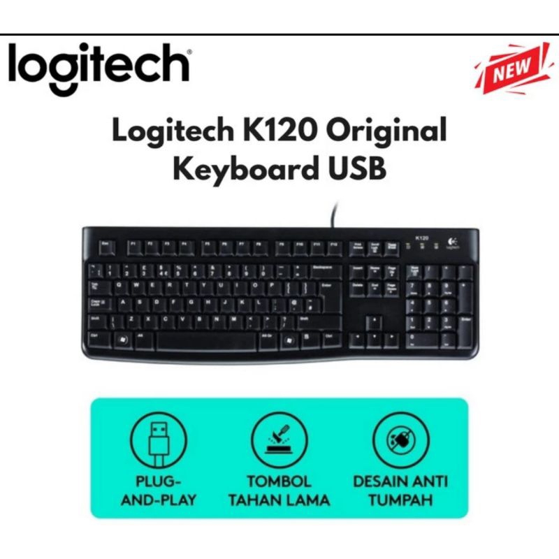 Jual Keyboard Logitech K120. Original. New. | Shopee Indonesia
