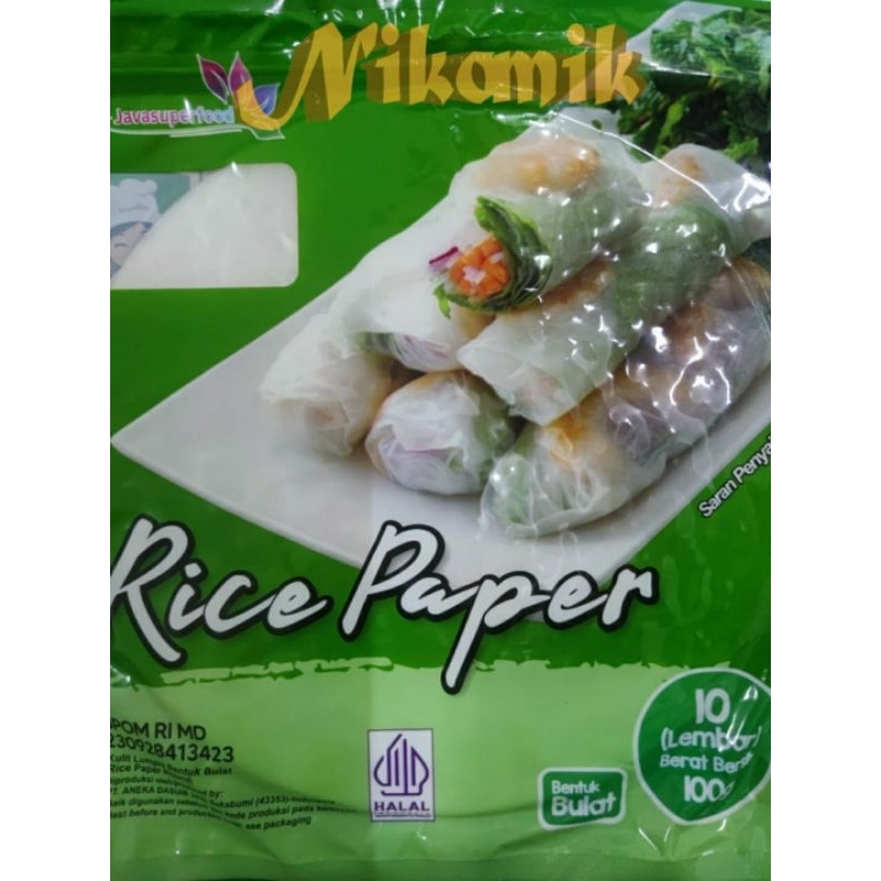 Jual Rice Paper Bulat 100gr (10 lembar) | Shopee Indonesia