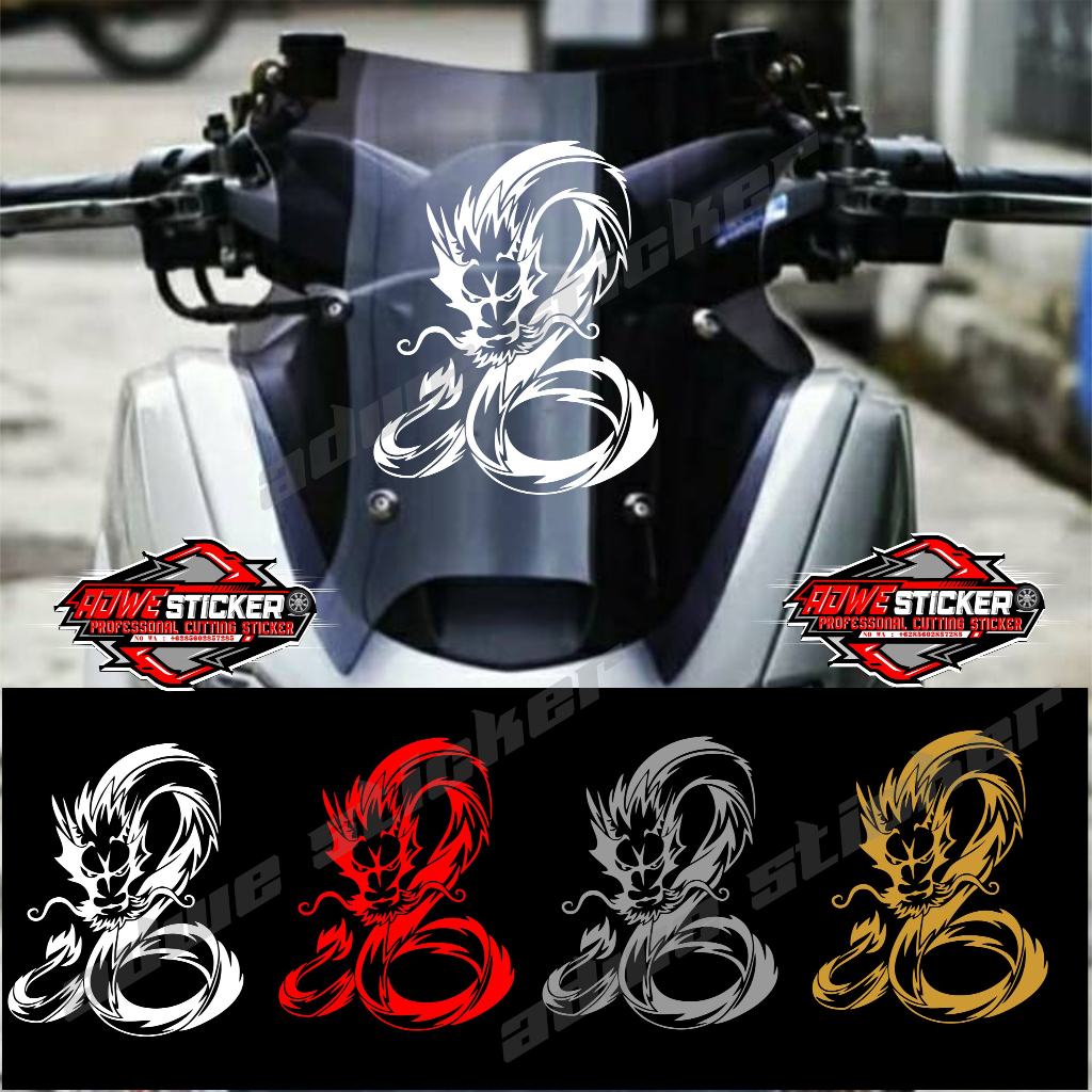 Jual Cutting Stiker Naga Cina Hewan Mitos Variasi Motor Mobil Sticker ...