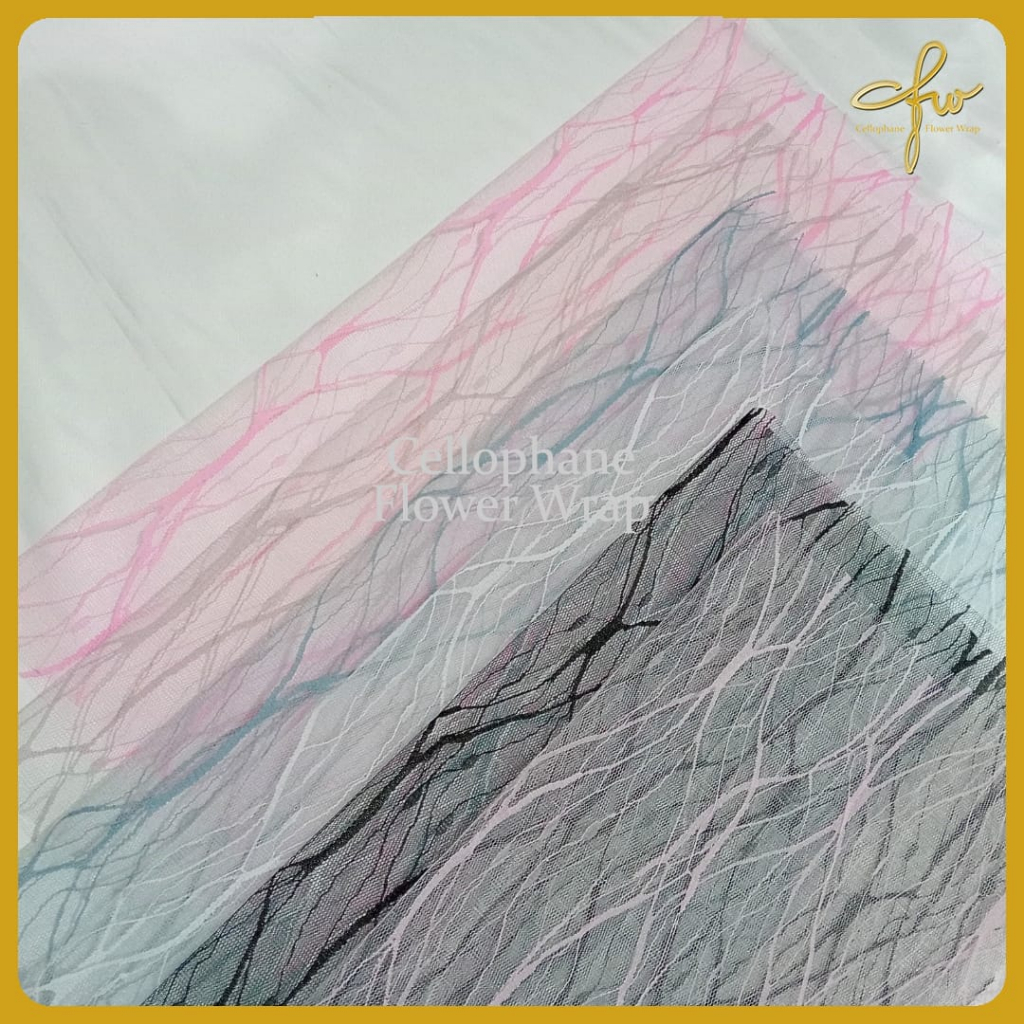 Jual Korean Jaring Layered Line Flower Wrapping | Shopee Indonesia
