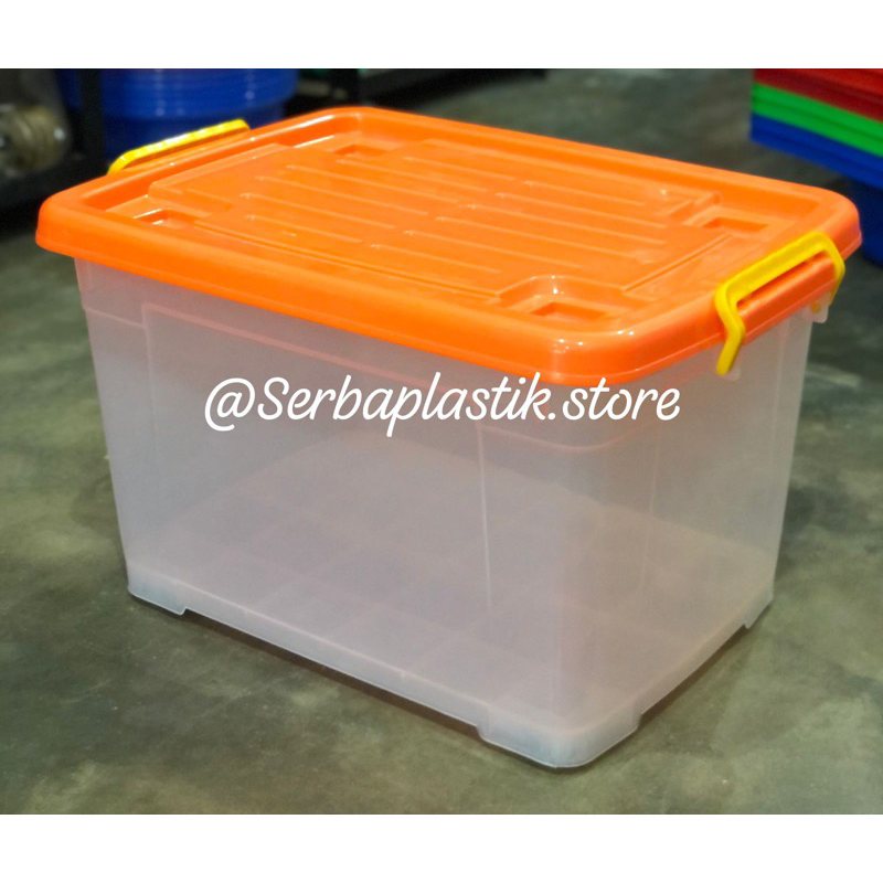 Jual Container box 50ltr / kotak penyimpanan transparan / kotak kain ...