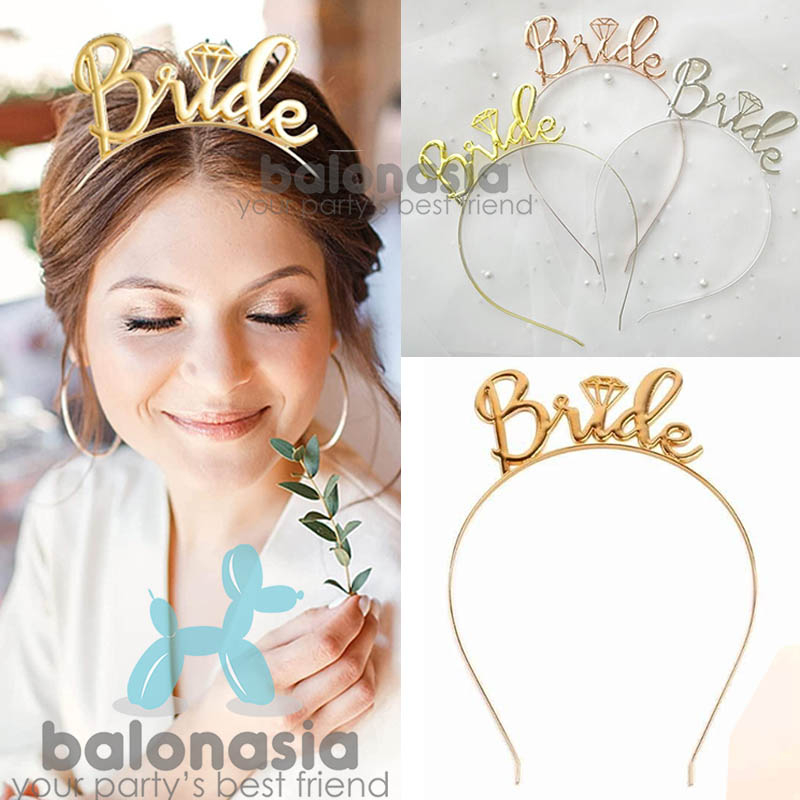Jual Bando Headband mahkota Bride Aksesoris Bridal Shower / crown Bride ...