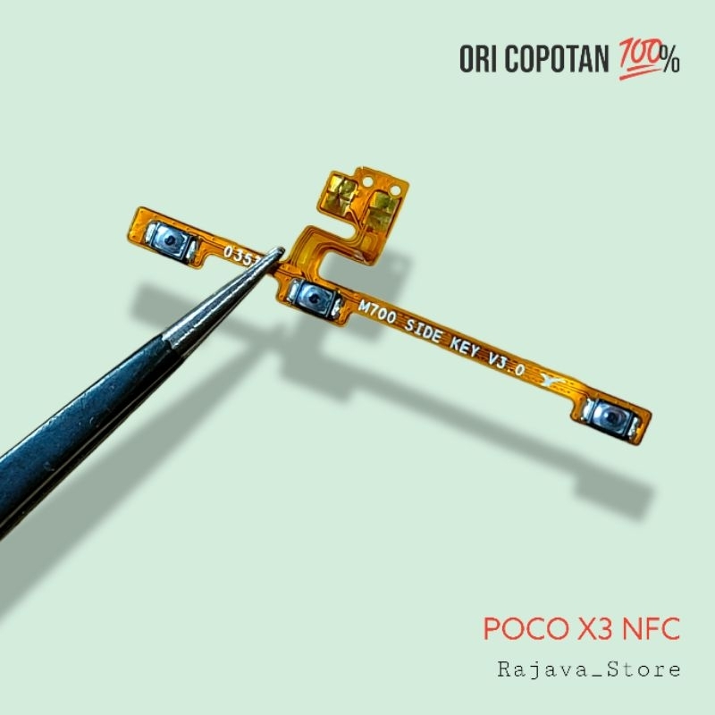 Jual Fleksibel fleksible Tombol power volume poco x3 nfc ori originqal cabutan copotan asli ...