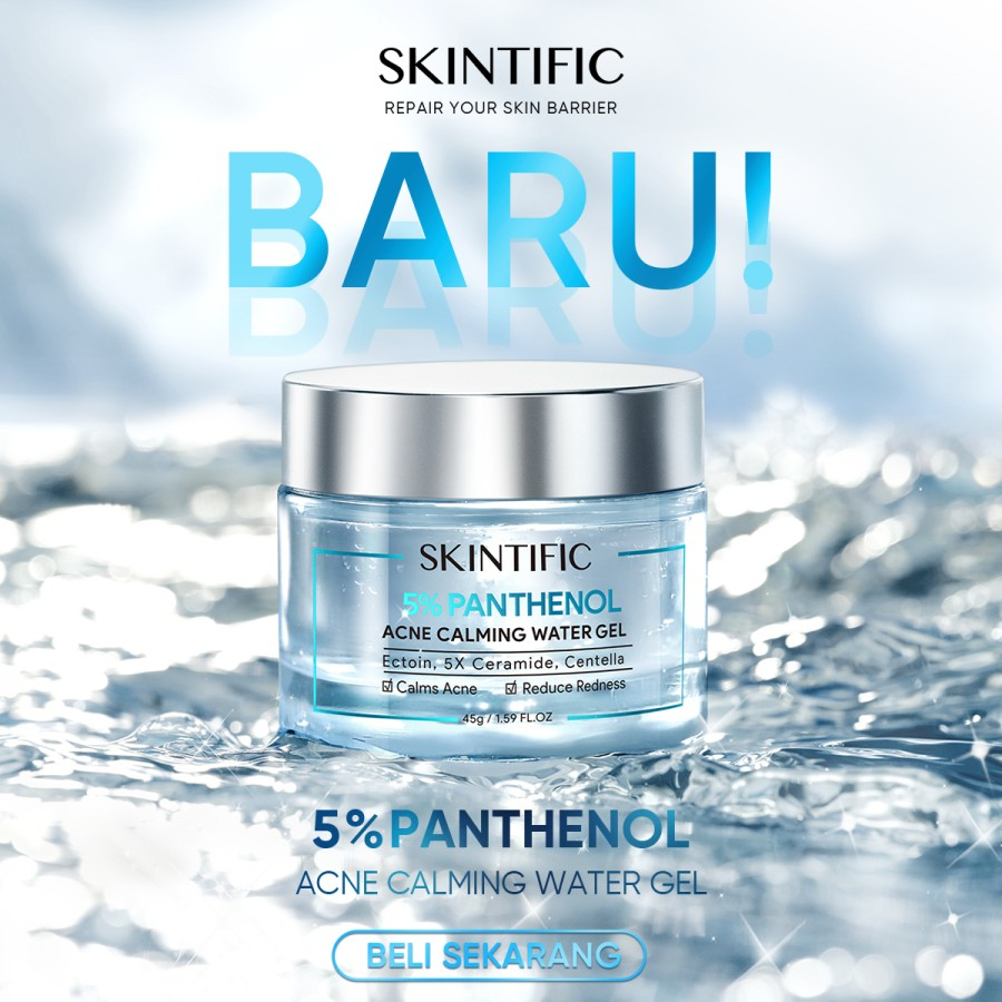 Jual SKINTIFIC 5% Panthenol Acne Calming Water Gel Moisture Gel | Shopee Indonesia