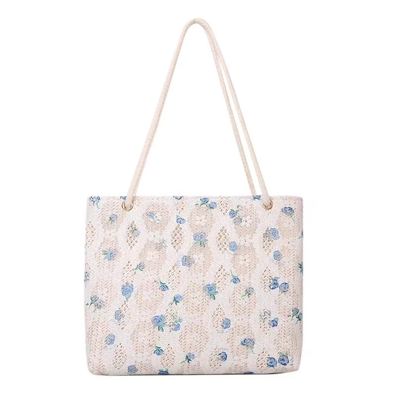 Jual BAO034 Tas anyaman bunga renda segar dan sederhana tas pantai tas ...