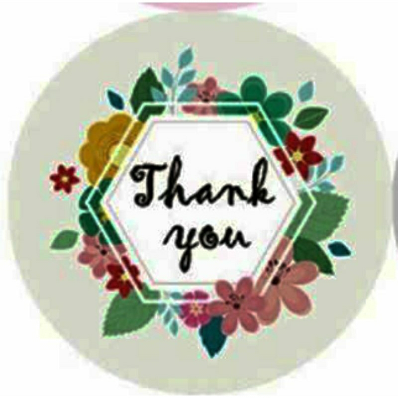 Jual (100 pcs) Sticker Thank You /stiker terima kasih part 2 | Shopee ...