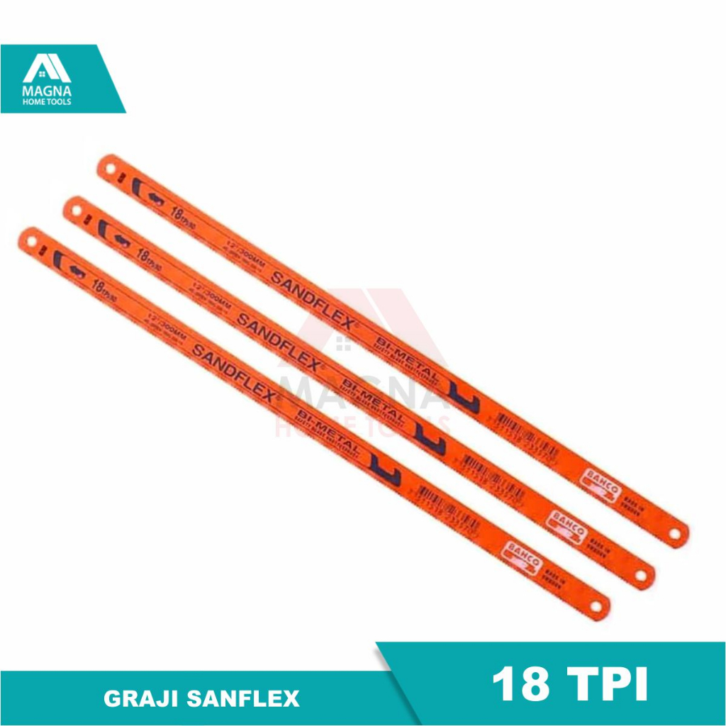 Jual MATA GERGAJI BESI SANDFLEX BAHCO ASLI 18/24 TPI ASLI HOLOGRAM ...
