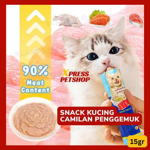 Jual Snack Cemilan Makanan Kucing Creamy Cat Camilan Adult Kitten Cat ...