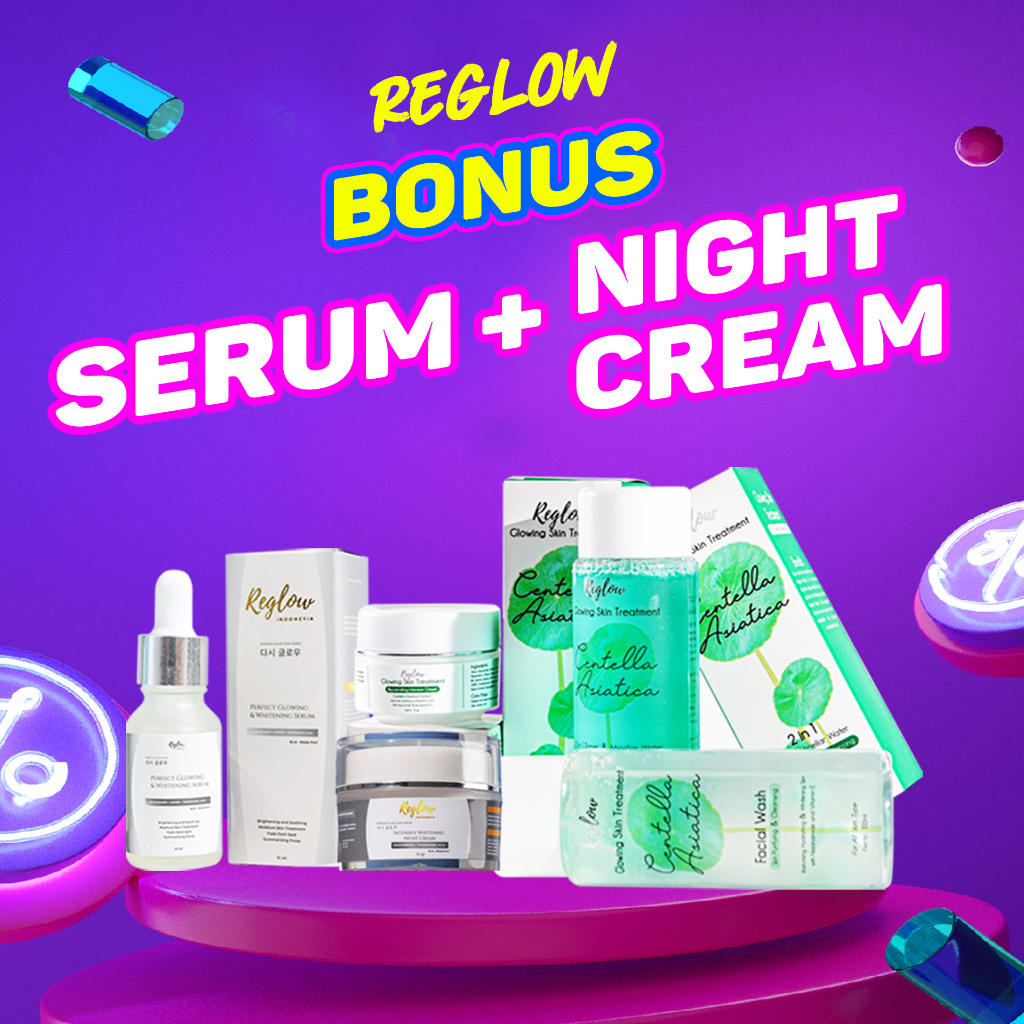 Jual REGLOW SERIES Free Pouch Glowing Skin Treatment Skincare Perawatan ...