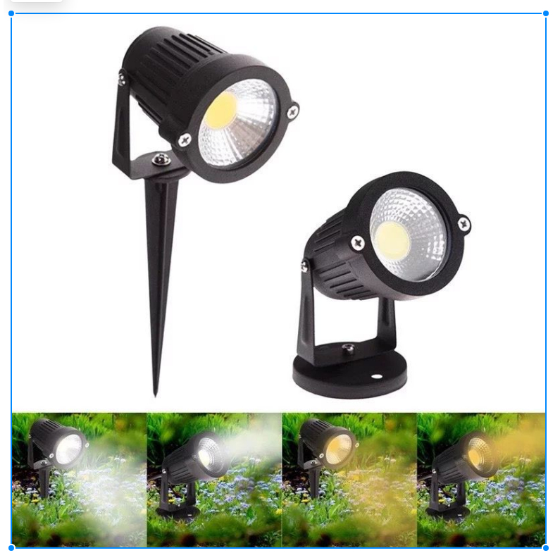 Jual Lampu LED Taman Sorot Halaman Teras Outdoor Sorot 5W Watt Tancap Plafon Spot Spotlight ...