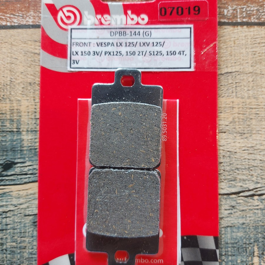 Jual Brembo brake pad kampas rem vespa new LX 125 (DPBB-144-G) | Shopee ...