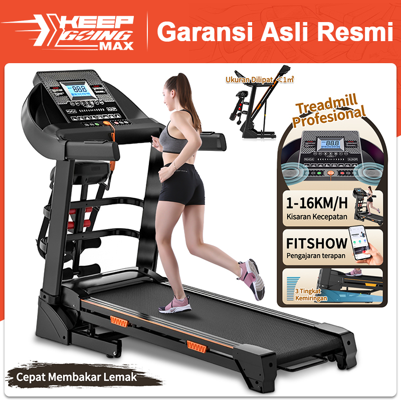 Jual Keep Going Max- Treadmill Elektrik / Peralatan Gym Kokoh dan Tahan ...
