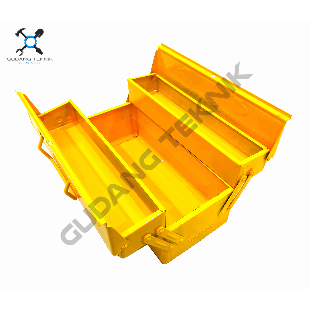 Jual Toolbox 2 Susun Besi 34X16X16cm 4482-035 HASSTON / Kotak Perkakas ...