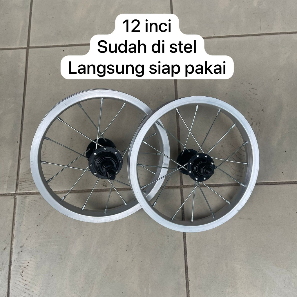 Jual Wheelset Velg Sepeda 12 Inch BMX Alloy Rims | Shopee Indonesia