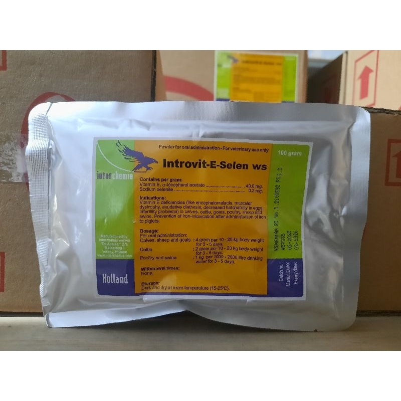 Jual INTROVIT-E-SELEN WS (100GR)/Vitamin E dan Selenium, meningkatkan ...