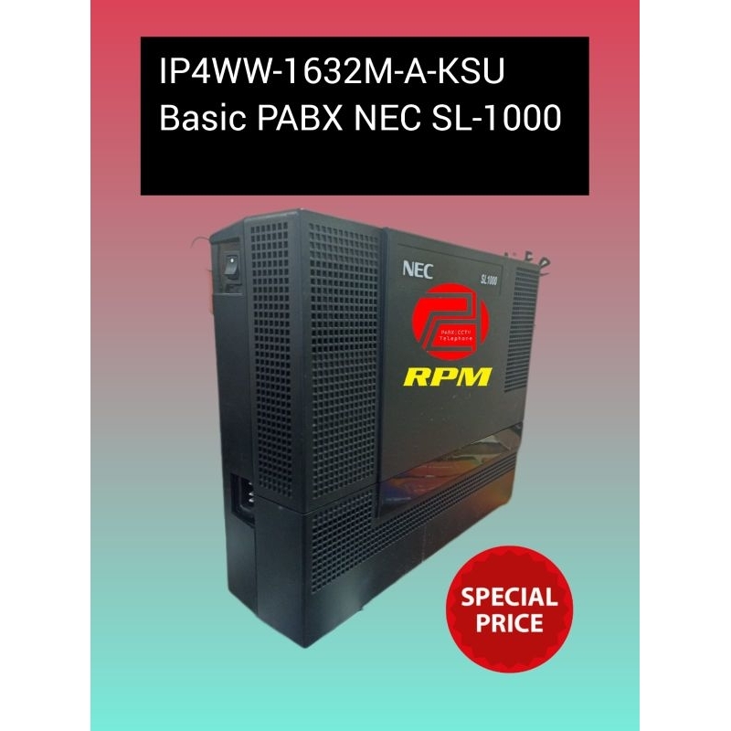Jual IP4WW-1632M-A-KSU MAIN UNIT PABX NEC SL-1000 Basic Kapasitas : 4 ...