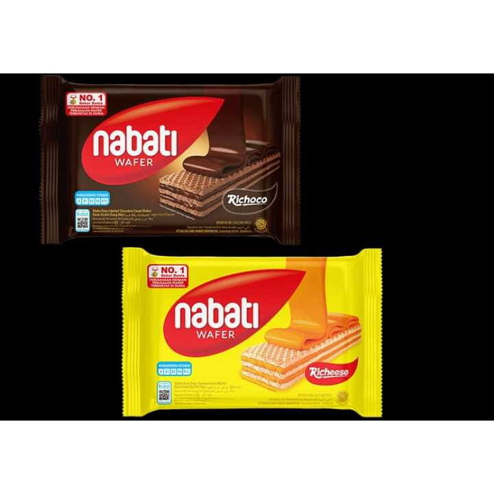 Jual Nabati wafer keju dan coklat 43gr | Shopee Indonesia