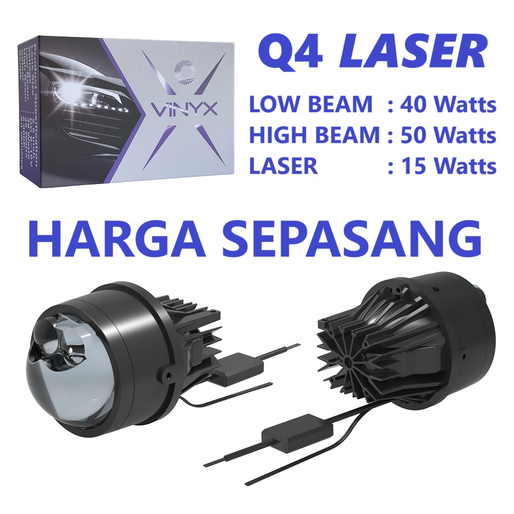Jual Foglamp Projector Vinyx Q4 Laser LED Projie Lampu Kabut Mobil 3 ...