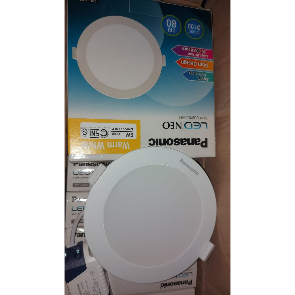 Jual LAMPU DOWNLIGHT LED PANEL PANASONIC IB NEO SLIM 6 dan 9 WATT kuning warm wahite | Shopee ...